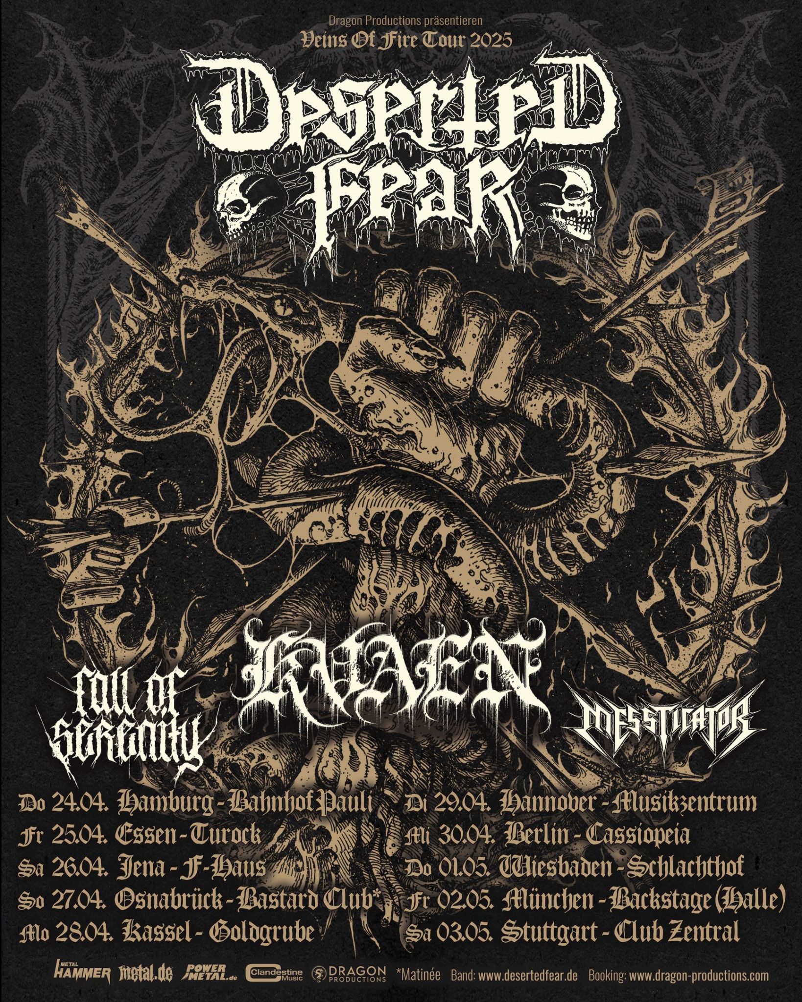 DESERTED FEAR kündigen Veins Of Fire Tour 2025 an – music-scan.de
