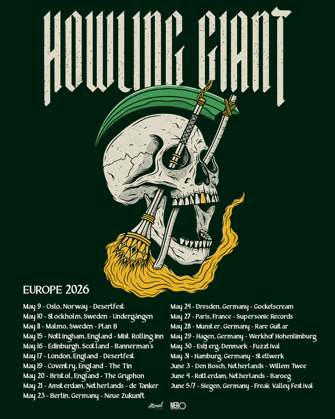 HOWLING GIANT announce European Headliner Tour 2026 – music-scan.de